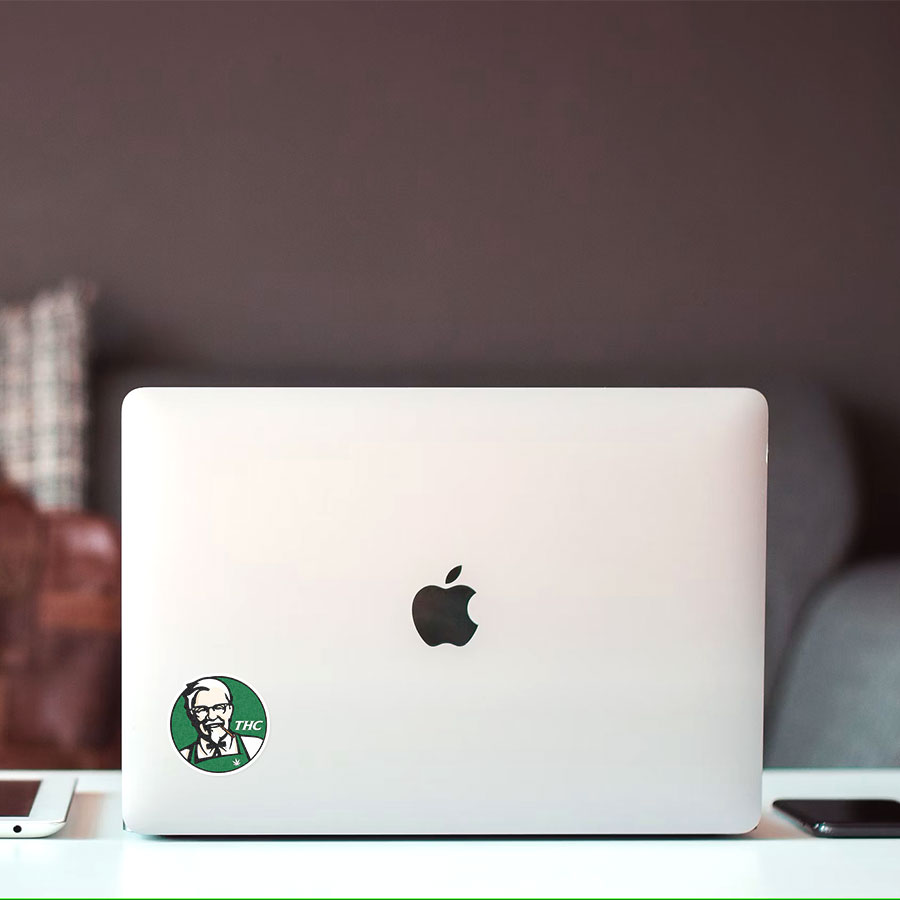 استیکر طرح THC Kfc | چاپخانه ونسونی